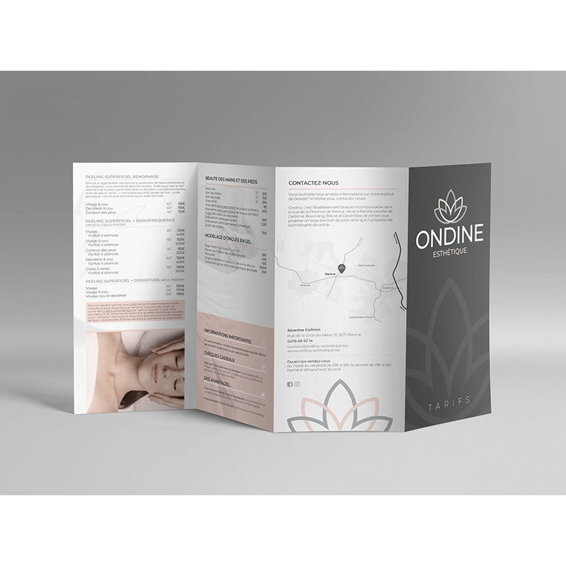 Impression de dépliants personnalisés | Modèles et formats variés | e ...