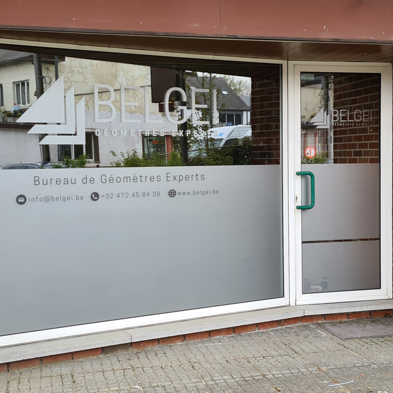 Impression vinyle sablé sur mesure - Adhésif effet dépoli | e-store SCHMITZ